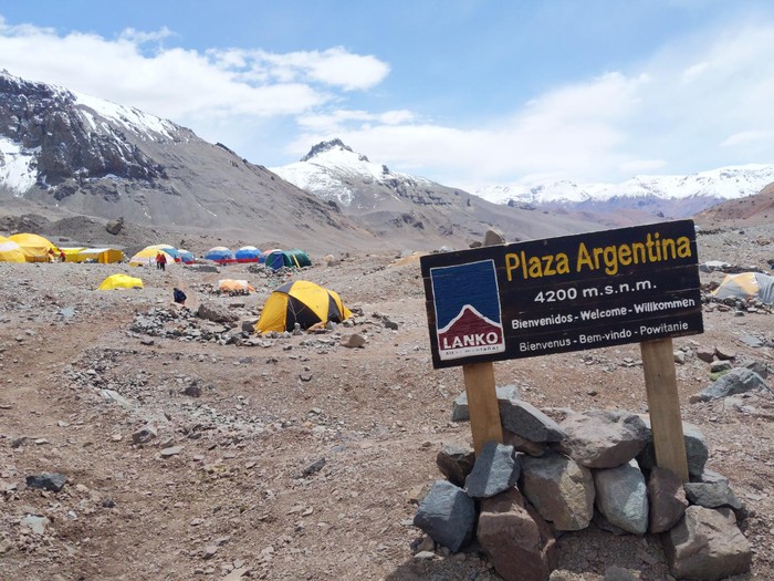 Aconcagua Team Arrives at Plaza Argentina - Climbing the Seven Summits